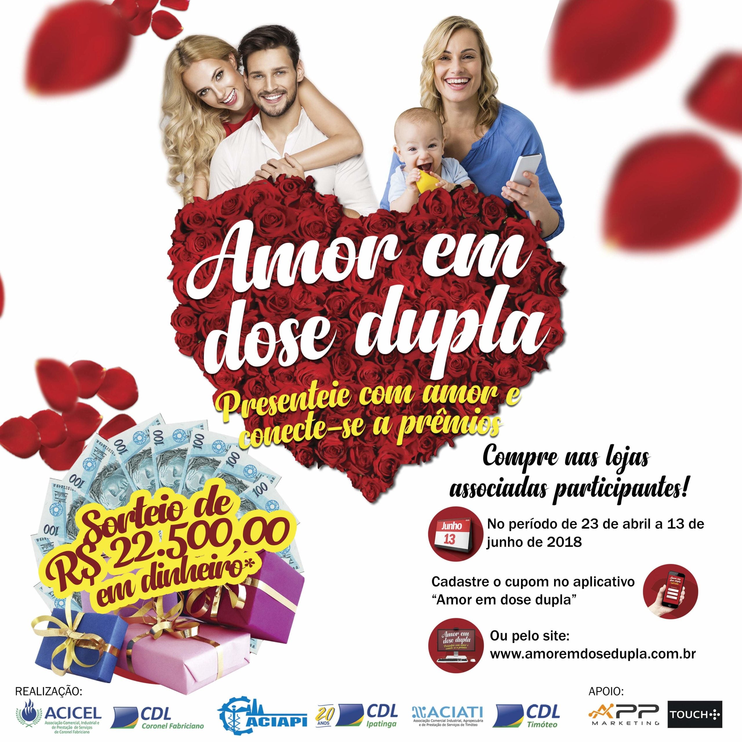 Ganhadores da Campanha Amor em Dose Dupla ACIAPI-CDL 2018 - Aciapi e CDL de Ipatinga